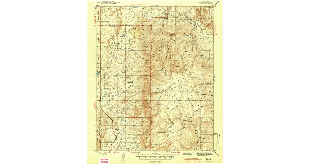 1943 Map of Cuba, NM — High-Res | Pastmaps
