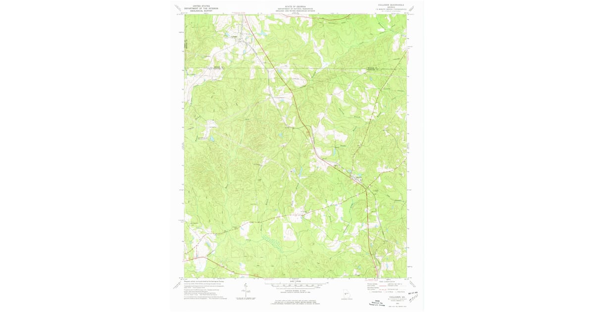 1974 Map of Culloden, GA — High-Res | Pastmaps