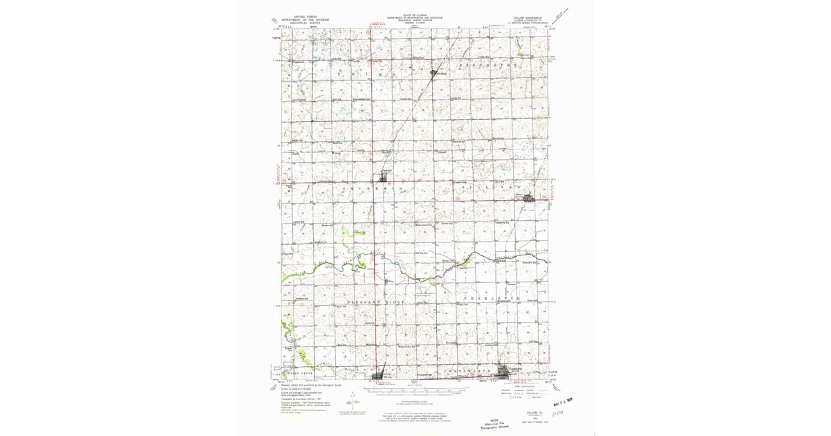 1947 Map of Cullom, IL — High-Res | Pastmaps