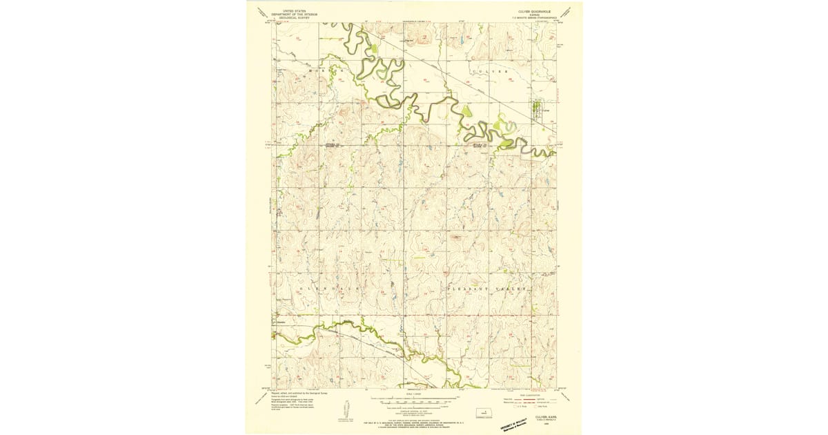 1950s Maps of Culver, KS | Pastmaps