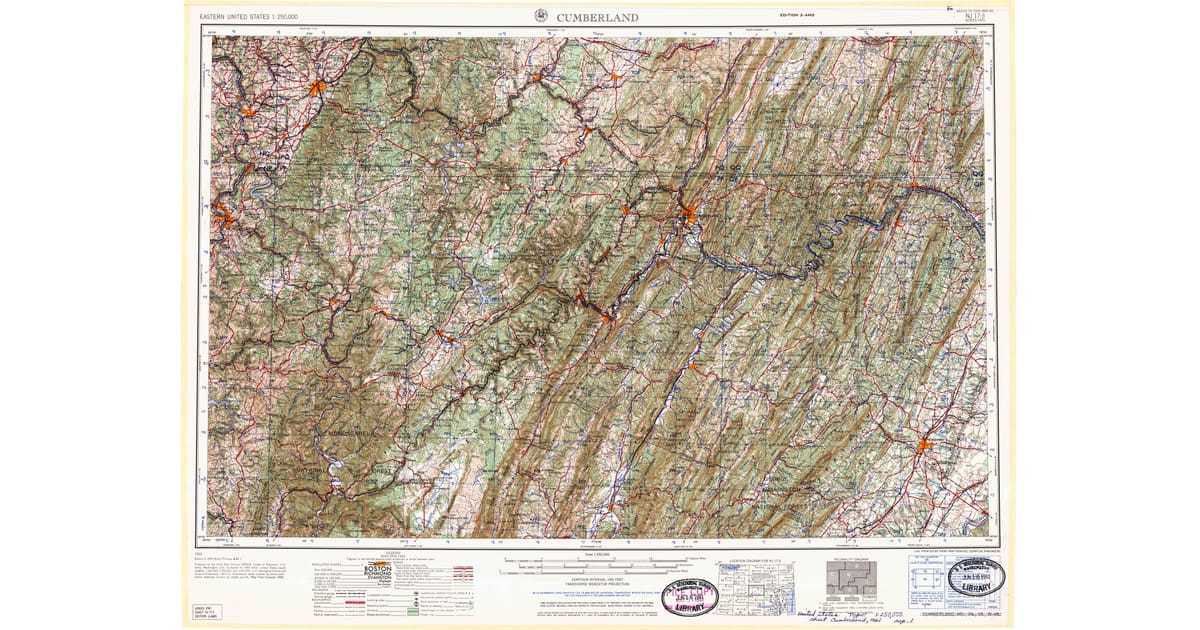 1960s Maps of Flintstone, MD | Pastmaps