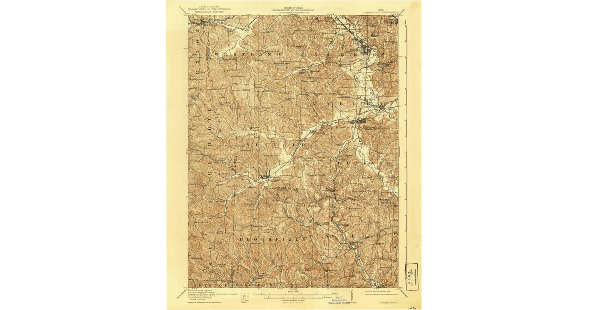 Old Maps of Byesville, OH for Academic Research | Pastmaps