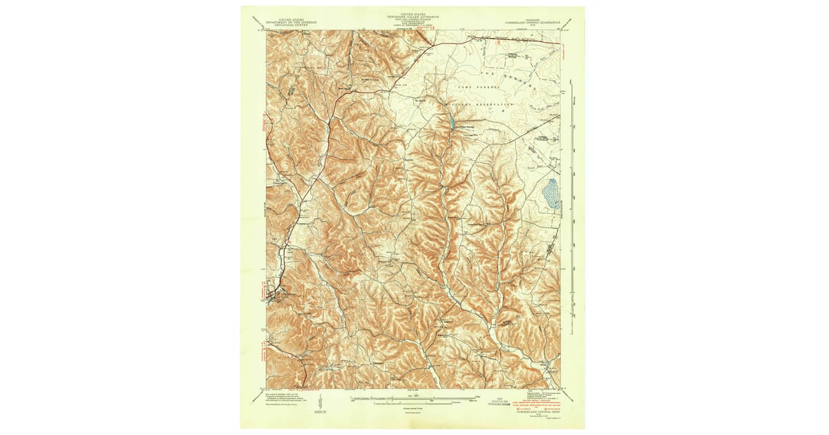 1940s Maps of Moore County, TN | Pastmaps