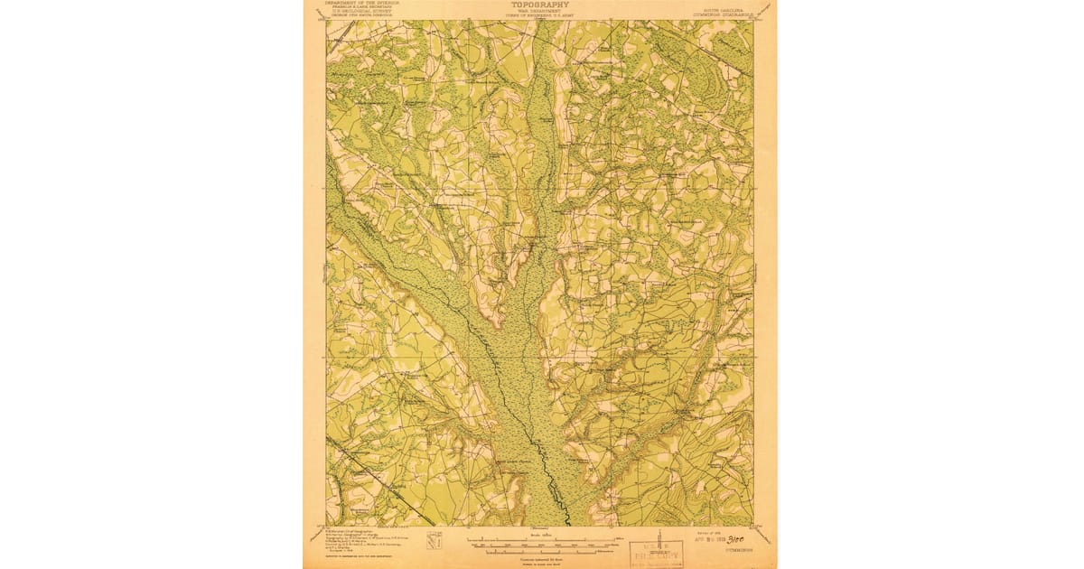 Old Historical Maps of Islandton, SC | Pastmaps