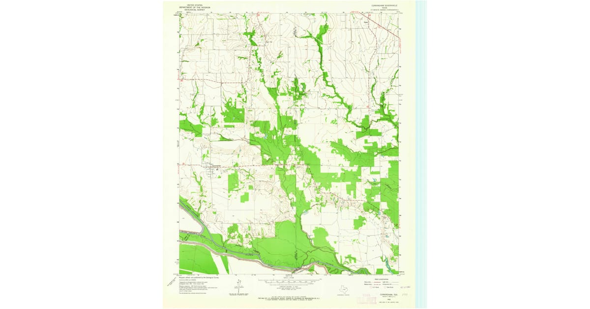 1960s Maps of Lone Oak, TX | Pastmaps