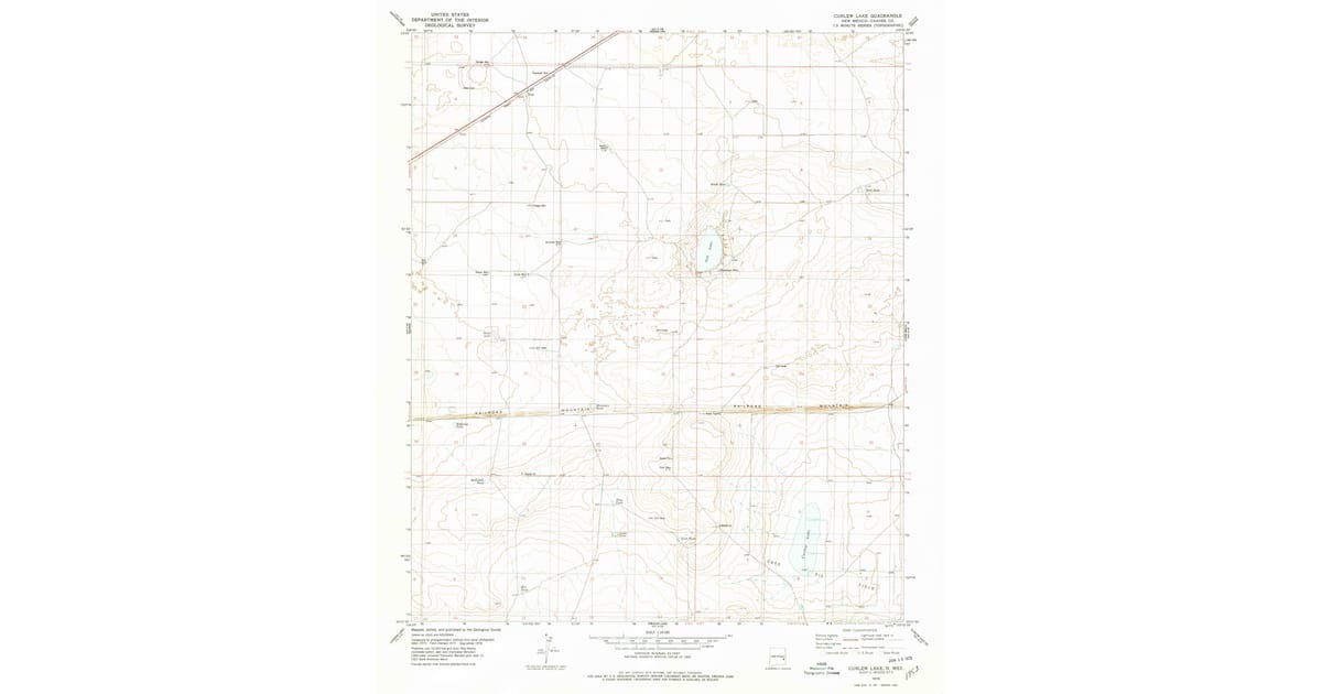 1978 Map of Curlew Lake, Chaves County, NM — High-Res | Pastmaps