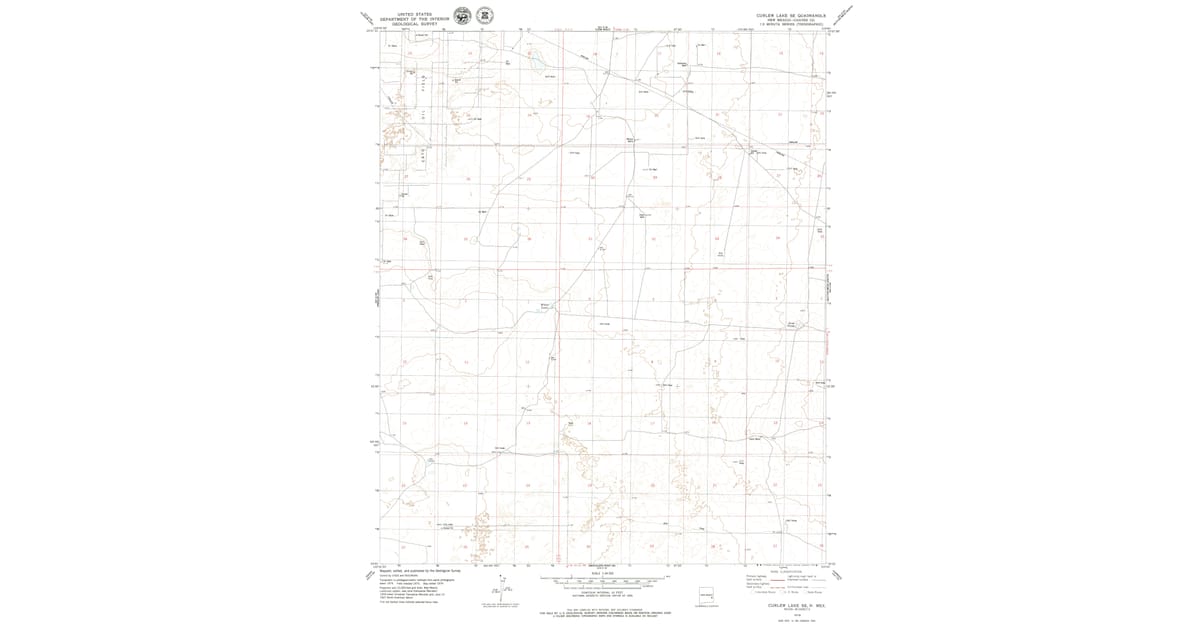 1979 Map of Curlew Lake SE, Chaves County, NM — High-Res | Pastmaps