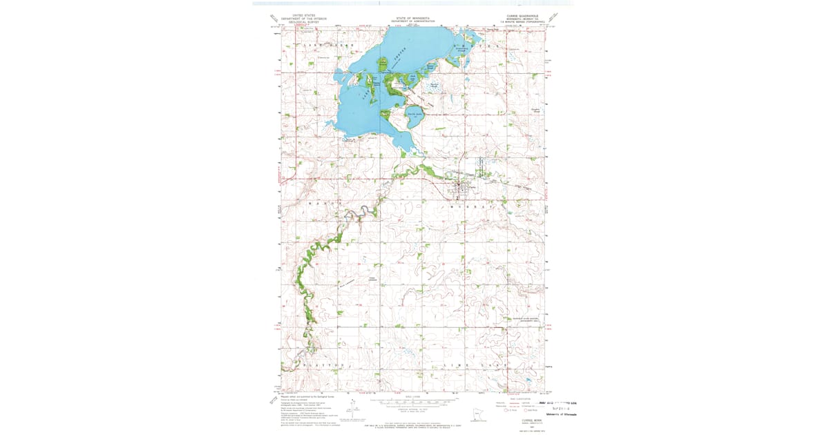 1967 Map of Currie, MN — High-Res | Pastmaps