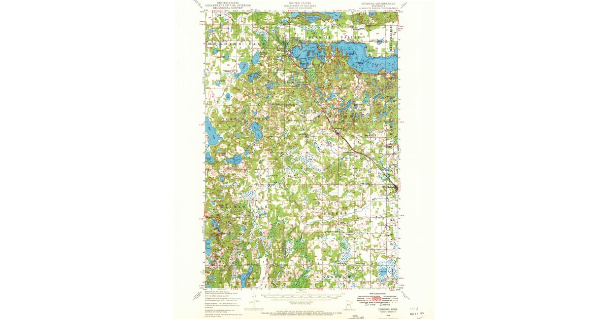 1940s Maps of Cushing, MN | Pastmaps