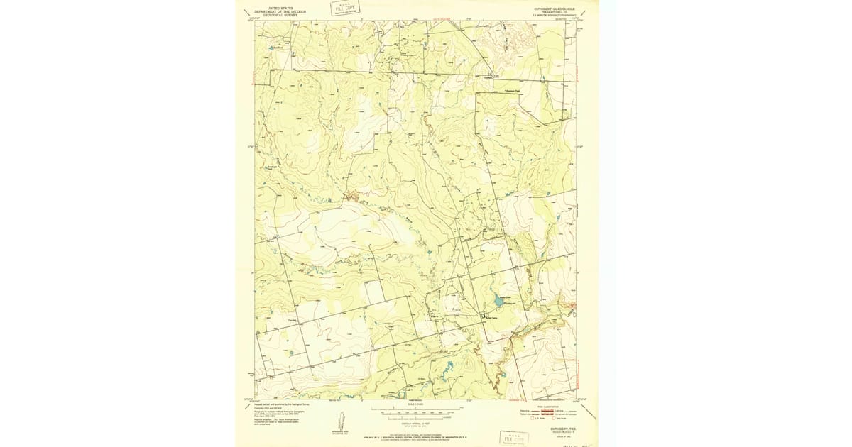 Old Maps of Cuthbert, TX | Pastmaps