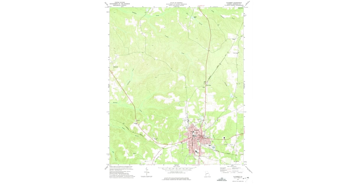 1970s Maps of Coles, GA | Pastmaps