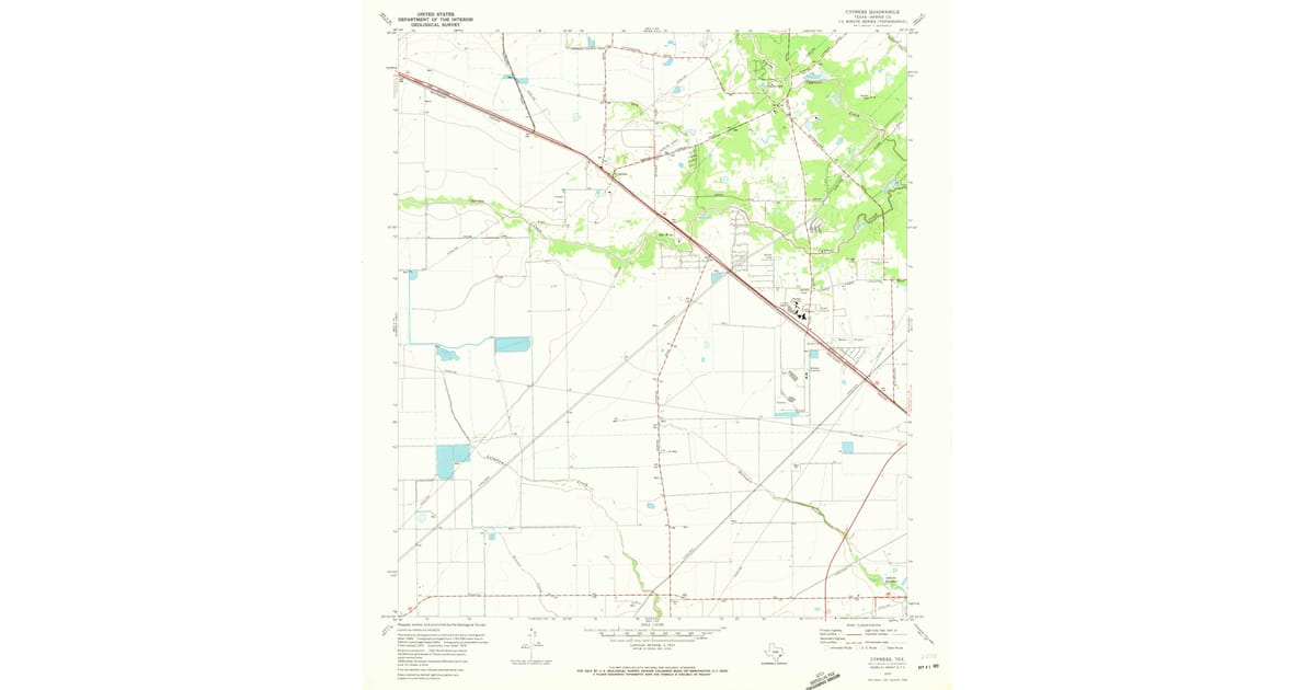 1970s Maps of The Villages of Stablewood Farms, Harris County | Pastmaps