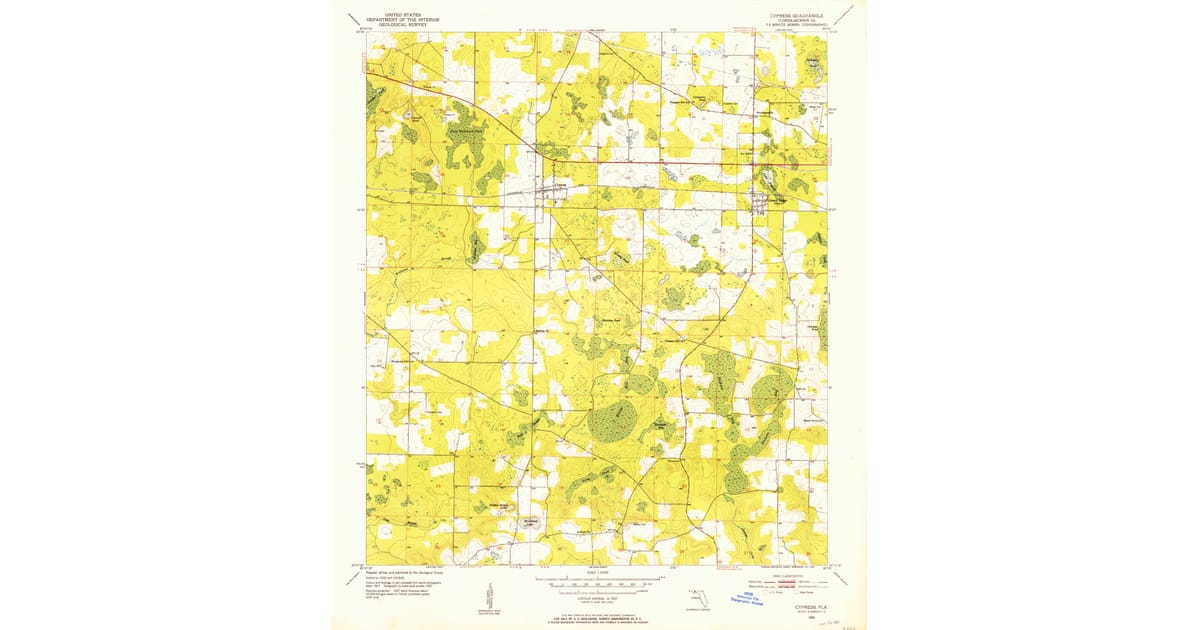 Old Maps of Grand Ridge, FL | Pastmaps