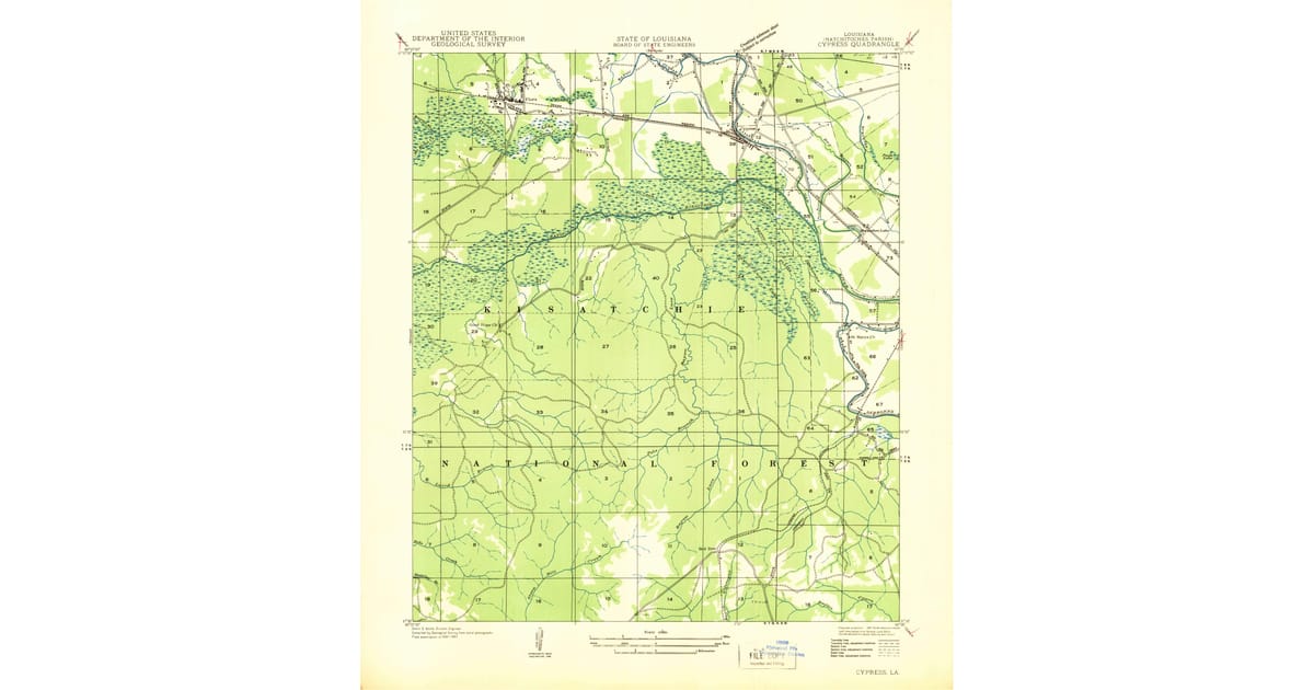 Old Maps of Flora, LA for Academic Research | Pastmaps