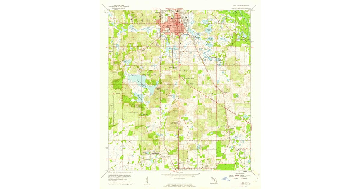 1960s Maps of Lake Pasadena Heights, Pasco County | Pastmaps