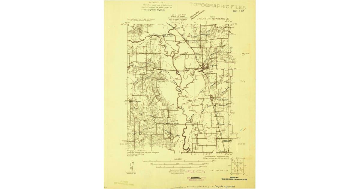 1925 Map of Dallas 2-b, Dallas County, TX — High-Res | Pastmaps