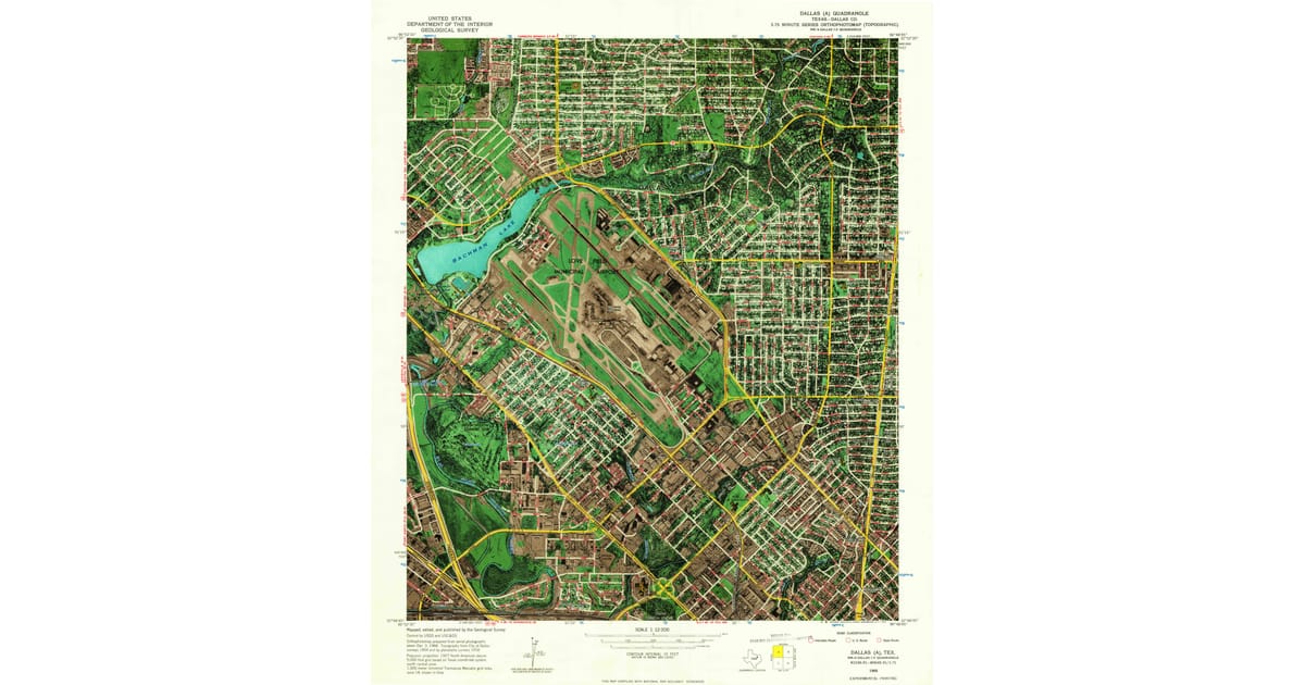 1960s Maps of Dallas County, TX | Pastmaps