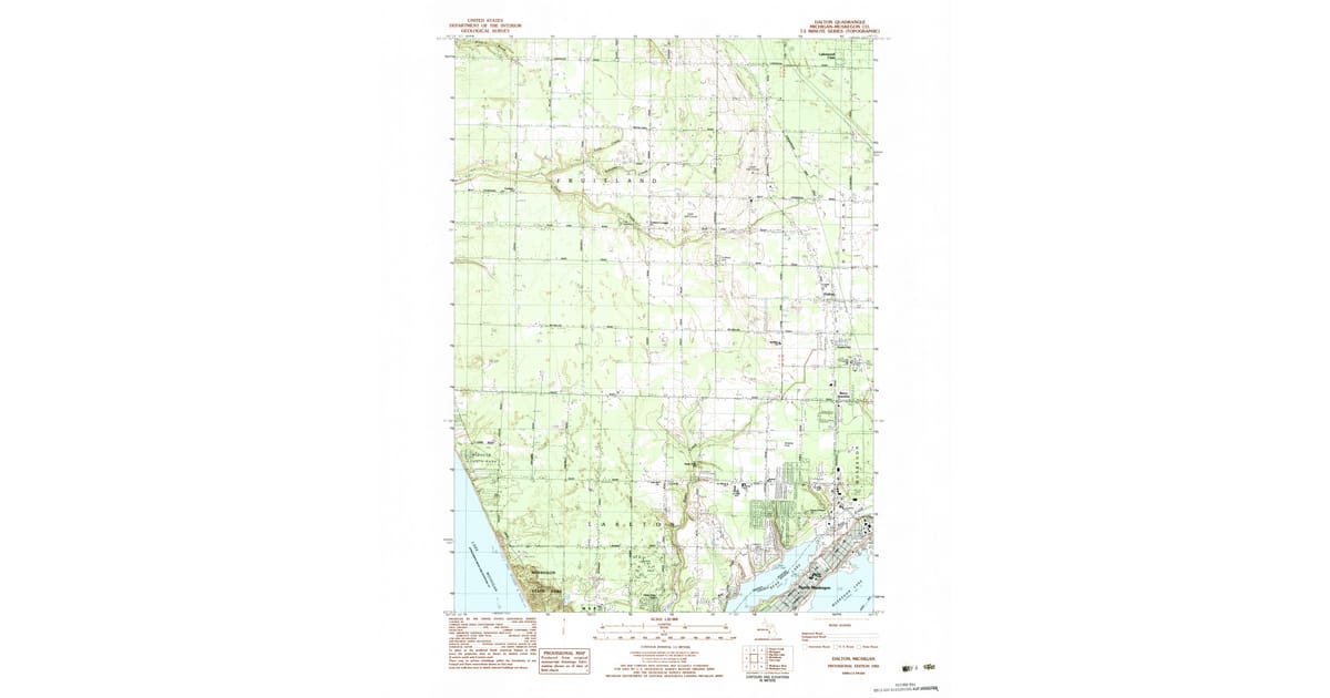 1983 Map of Dalton, Muskegon County, MI — High-Res | Pastmaps