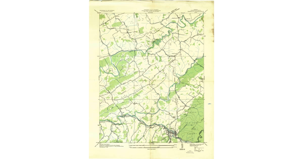 1930s Maps of Mock Mill, VA | Pastmaps