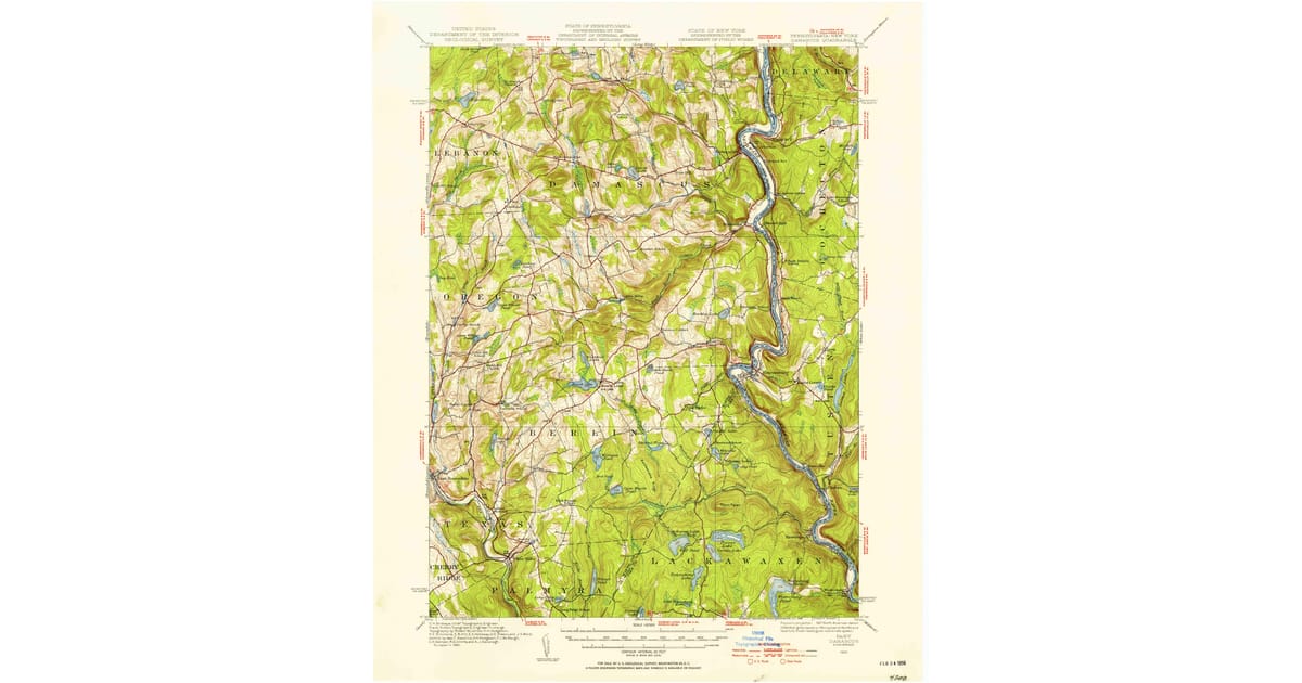 Old Maps of Masthope Rapids, Lackawaxen Township for Genealogy | Pastmaps