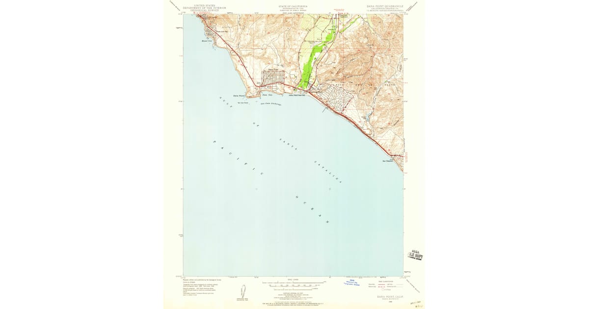 1948 Map of Dana Point, CA — High-Res | Pastmaps