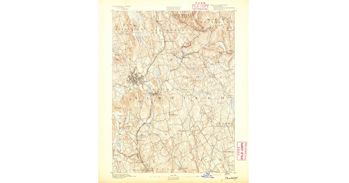 1800s (19th Century) Maps of Redding, CT | Pastmaps