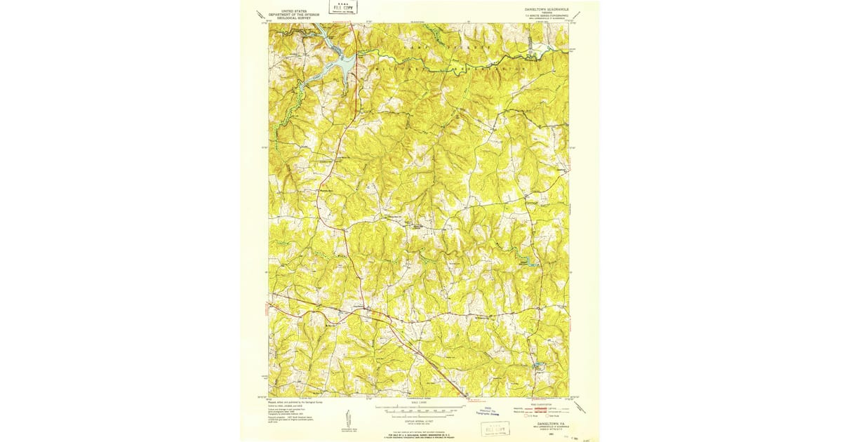 1950s Maps of Brunswick County, VA | Pastmaps