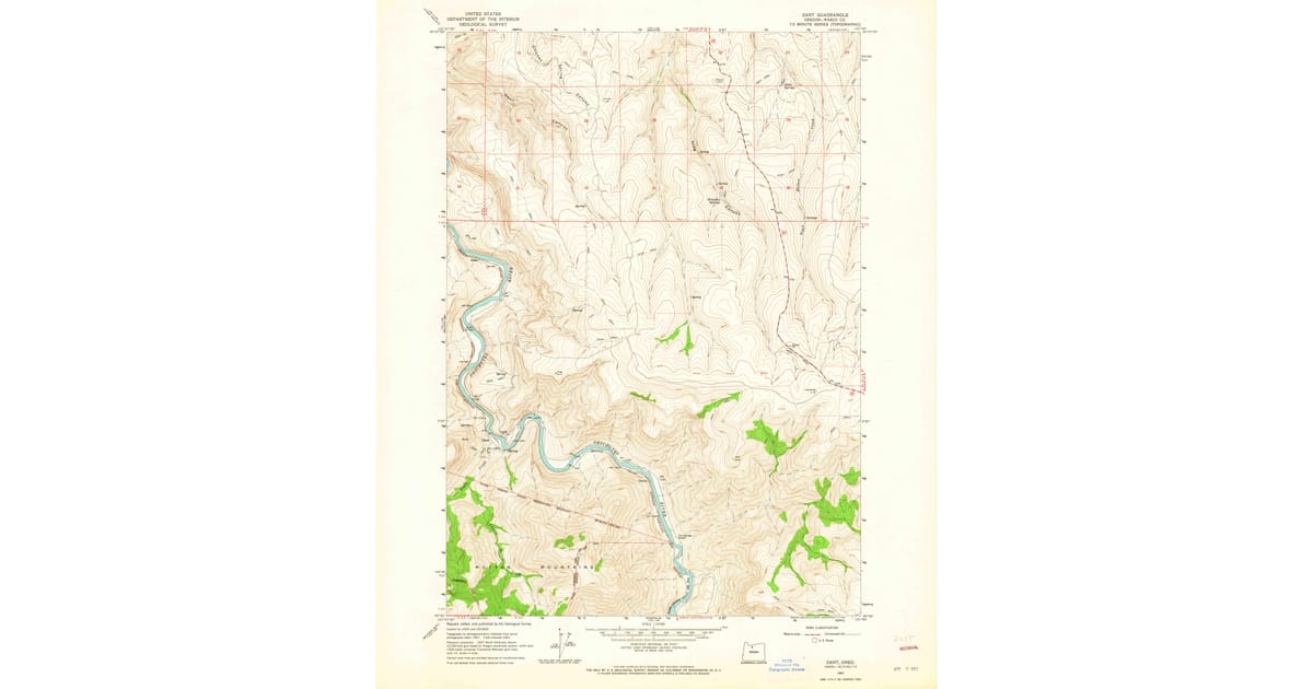 1960s Maps of Dant, OR | Pastmaps