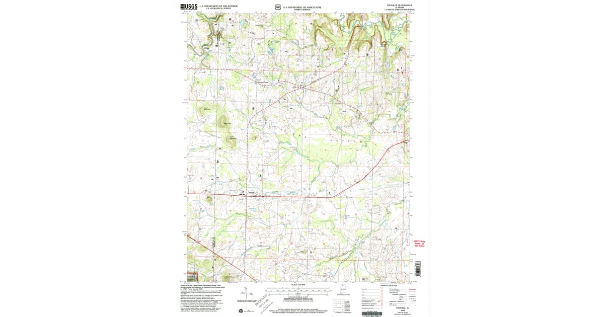 2000 Map of Danville, Morgan County, AL — High-Res | Pastmaps