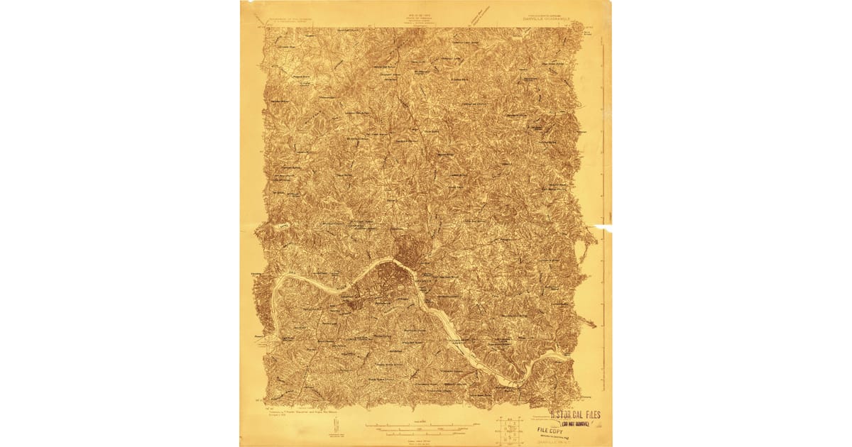 1923 Map of Danville, Pittsylvania County, VA — High-Res | Pastmaps