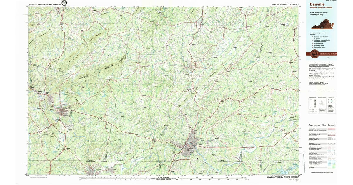 1980s Maps of Pleasant Grove, Danville | Pastmaps