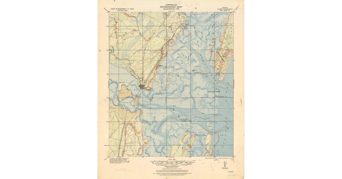 Old Maps of Ridgeville, GA | Pastmaps