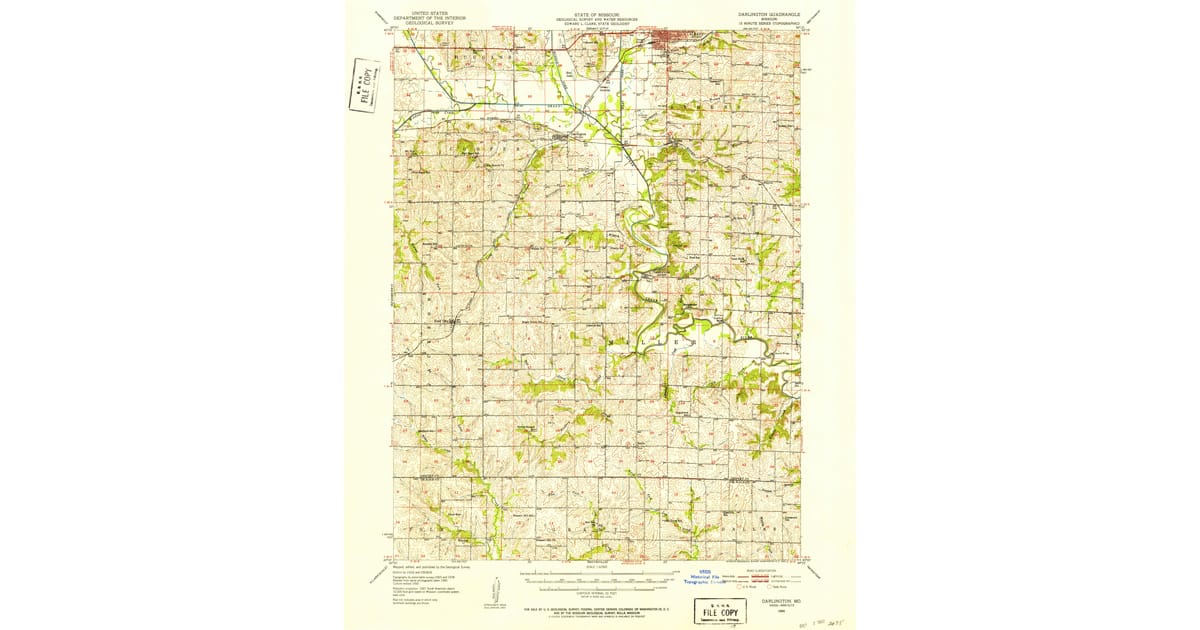1950s Maps of Gentry County, MO | Pastmaps