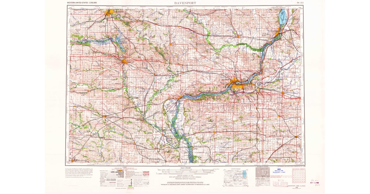 1950s Maps of Windham, IA | Pastmaps