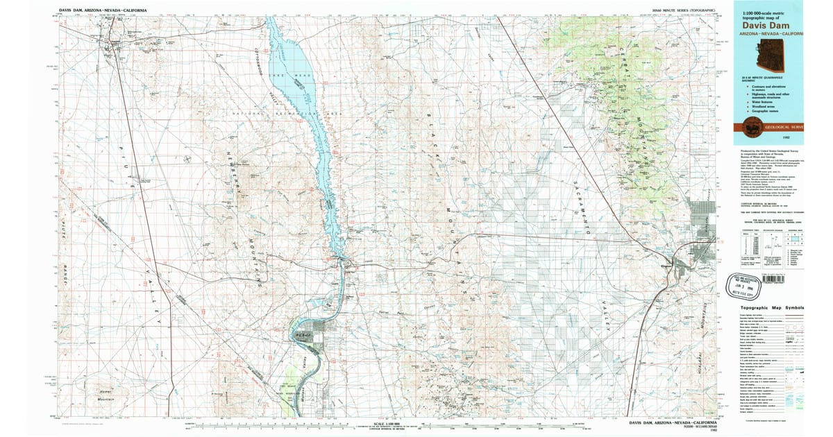 1980s Maps of Golden Valley, AZ | Pastmaps