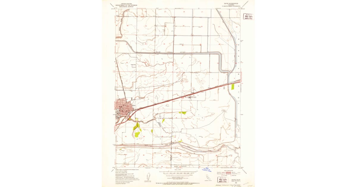 1952 Map of Davis, CA — High-Res | Pastmaps