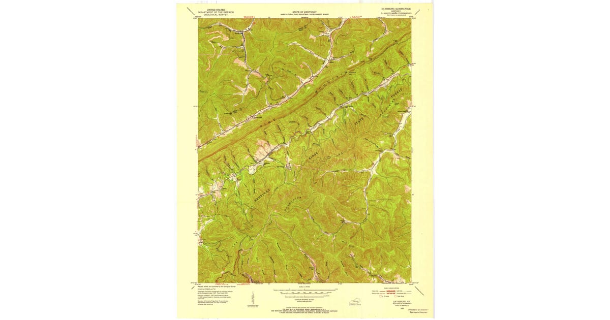 1950s Maps of Kayjay, KY | Pastmaps