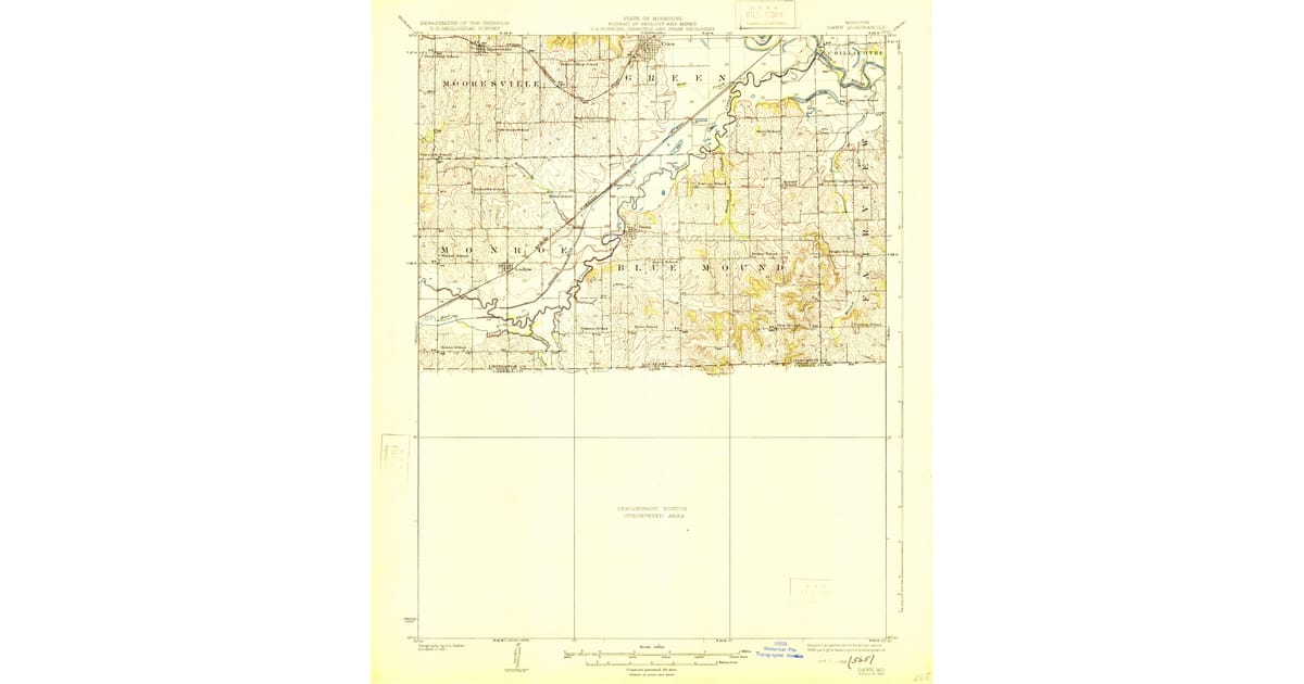 1924 Map of Dawn, MO — High-Res | Pastmaps