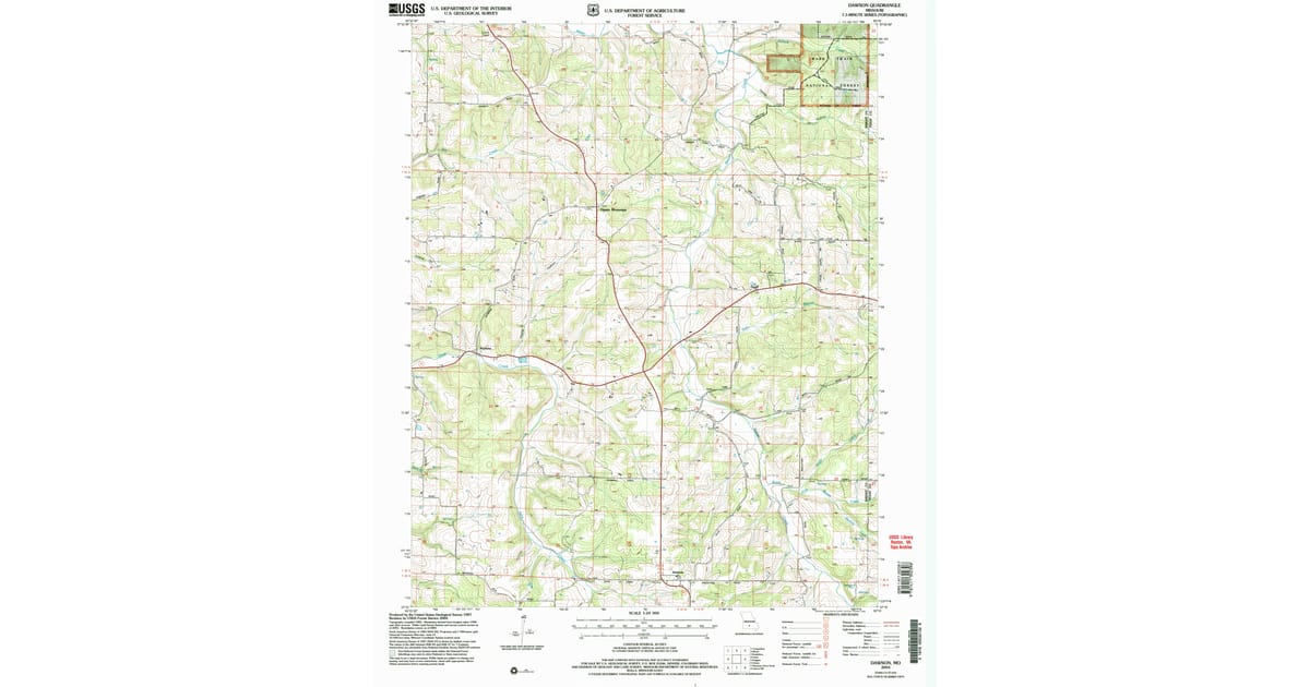 2000s (21st Century) Maps of Texas County, MO | Pastmaps