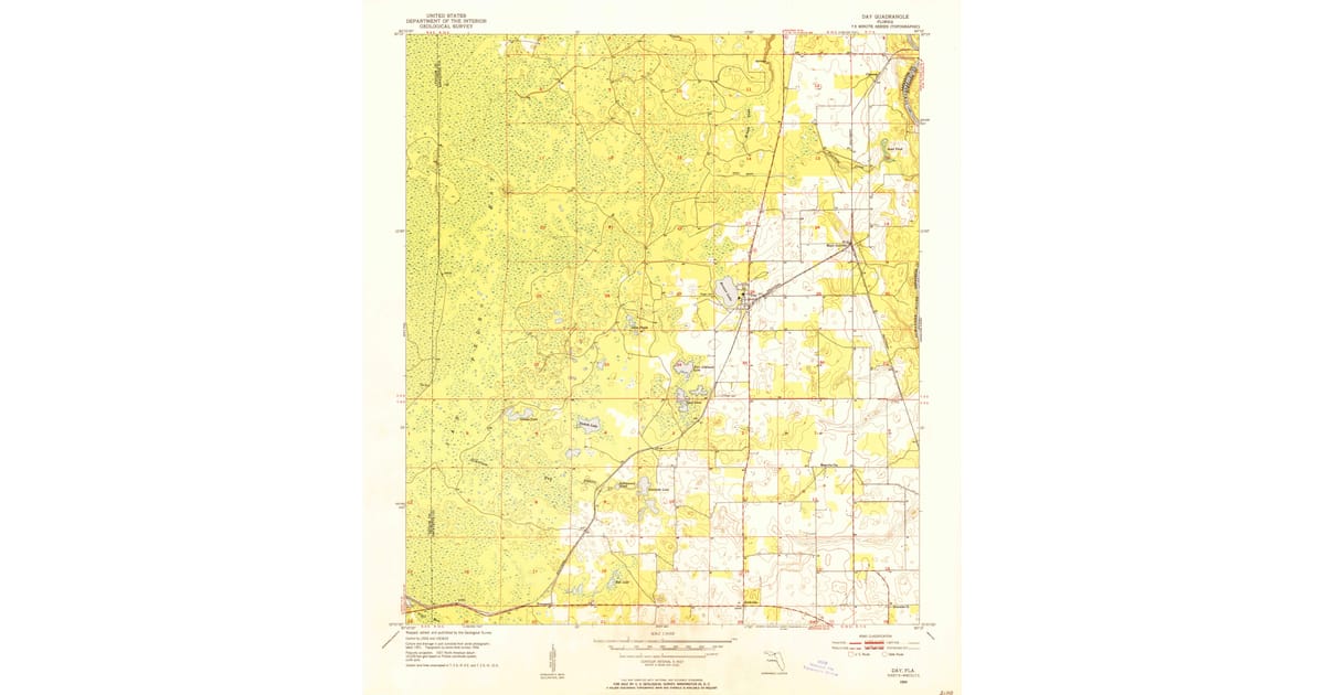 Old Maps of Mayo Junction, FL for Genealogy | Pastmaps