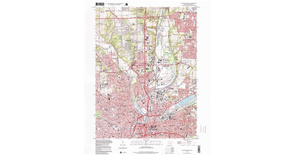 1990s Maps of Huber Heights, OH | Pastmaps