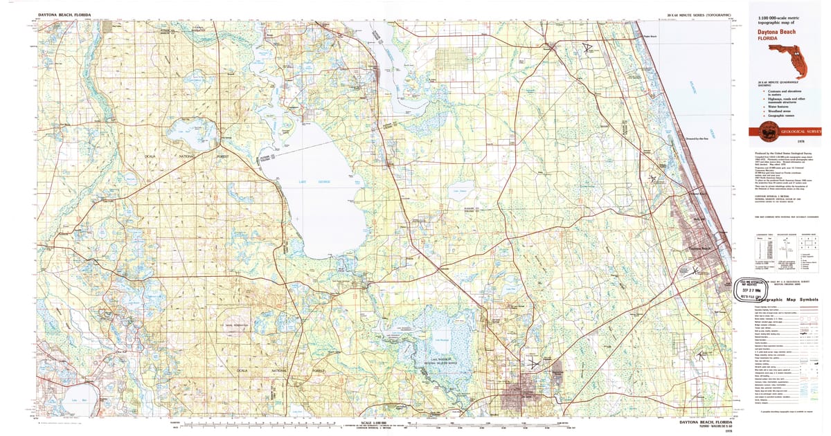 1978 Map of Daytona Beach, FL — High-Res | Pastmaps