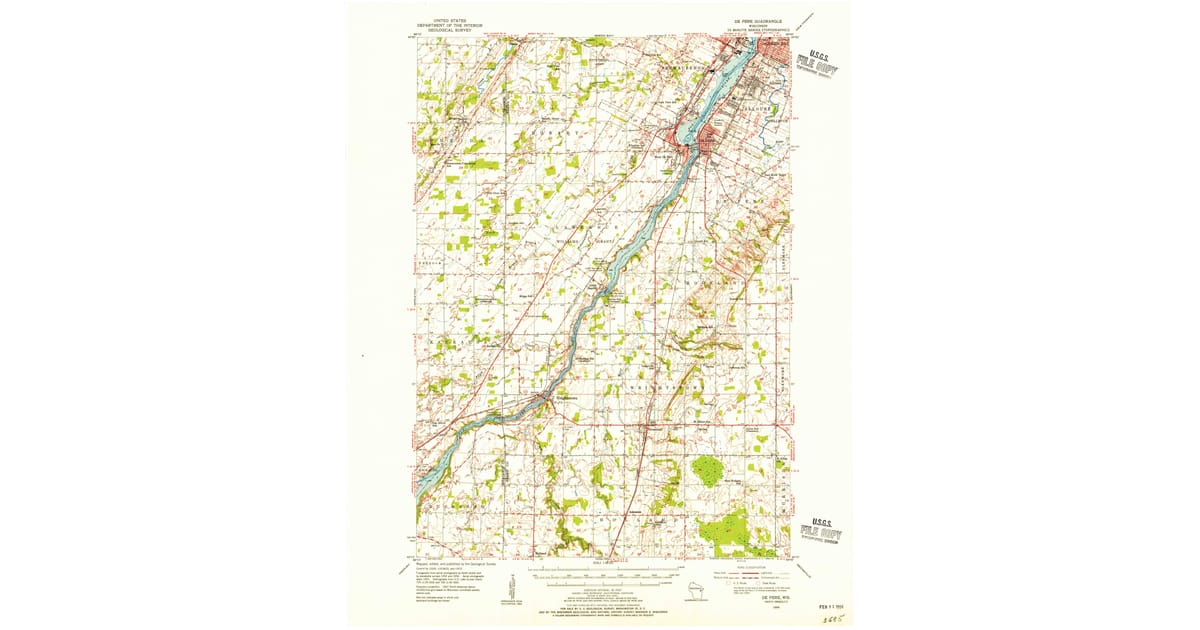 Old Maps of Kaukauna, WI | Pastmaps