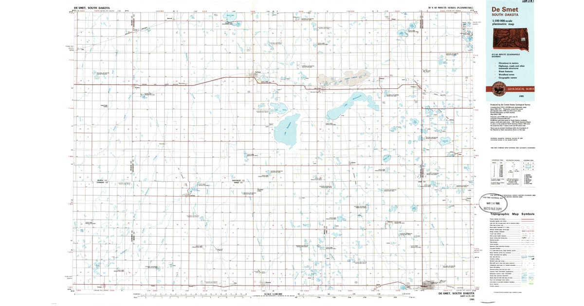 1980s Maps of Pearl Creek Hutterite Colony, SD | Pastmaps