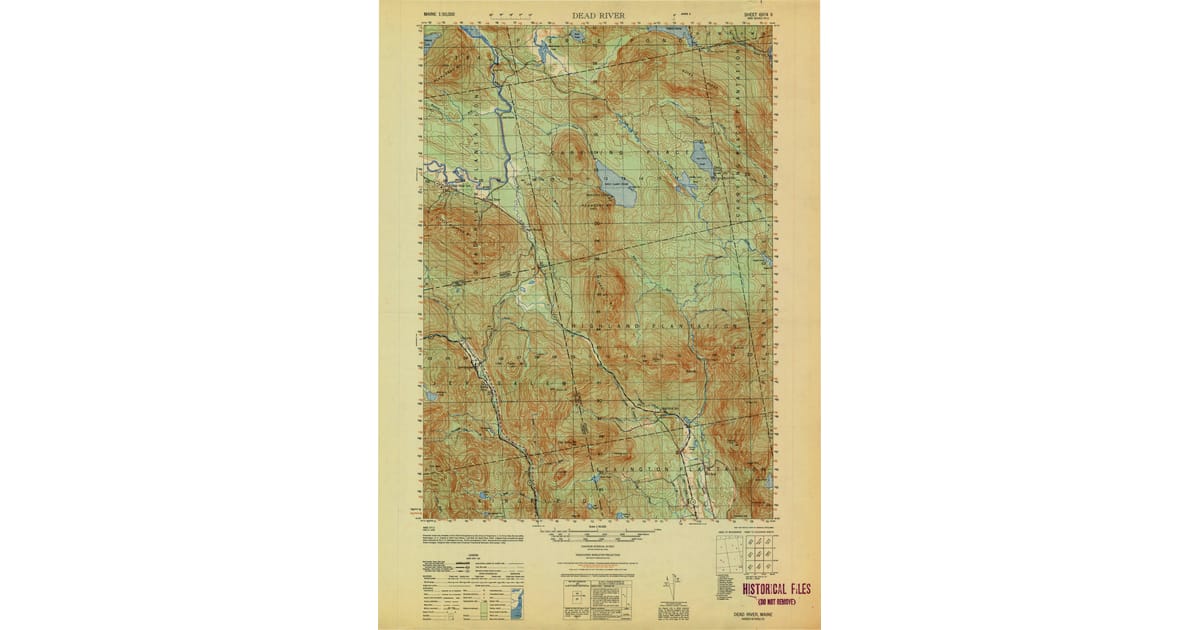 1950s Maps of Carrying Place Town Township, ME | Pastmaps