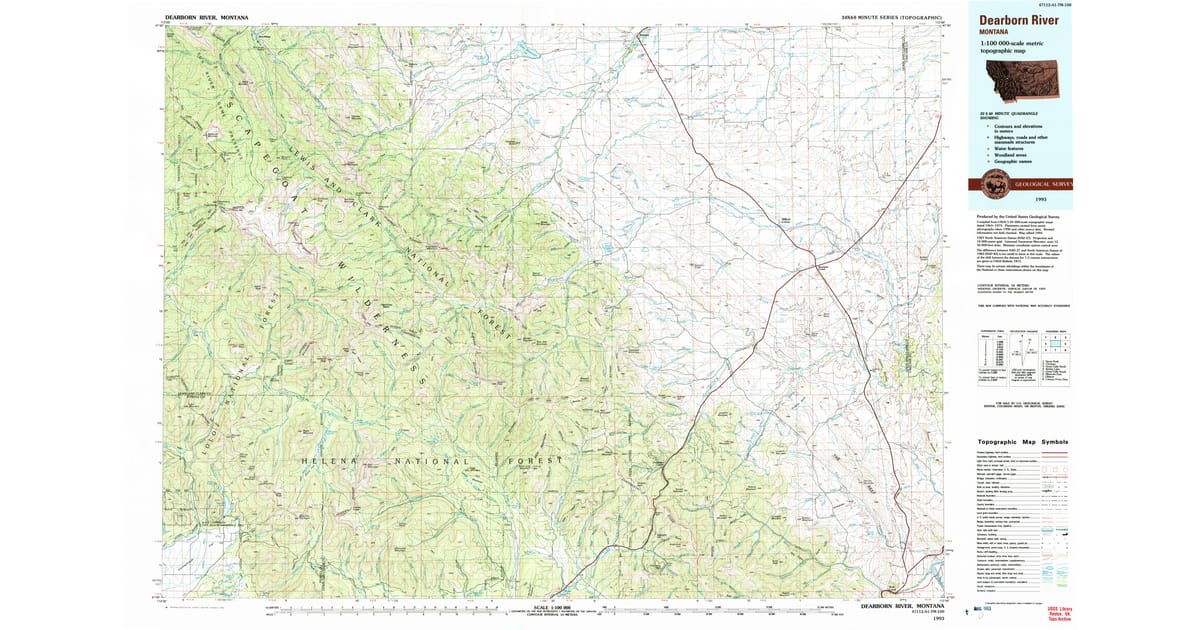 1990s Maps of Lewis and Clark County, MT | Pastmaps
