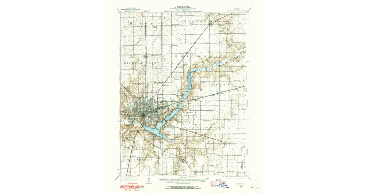 1929 Map of Decatur, IL — High-Res | Pastmaps