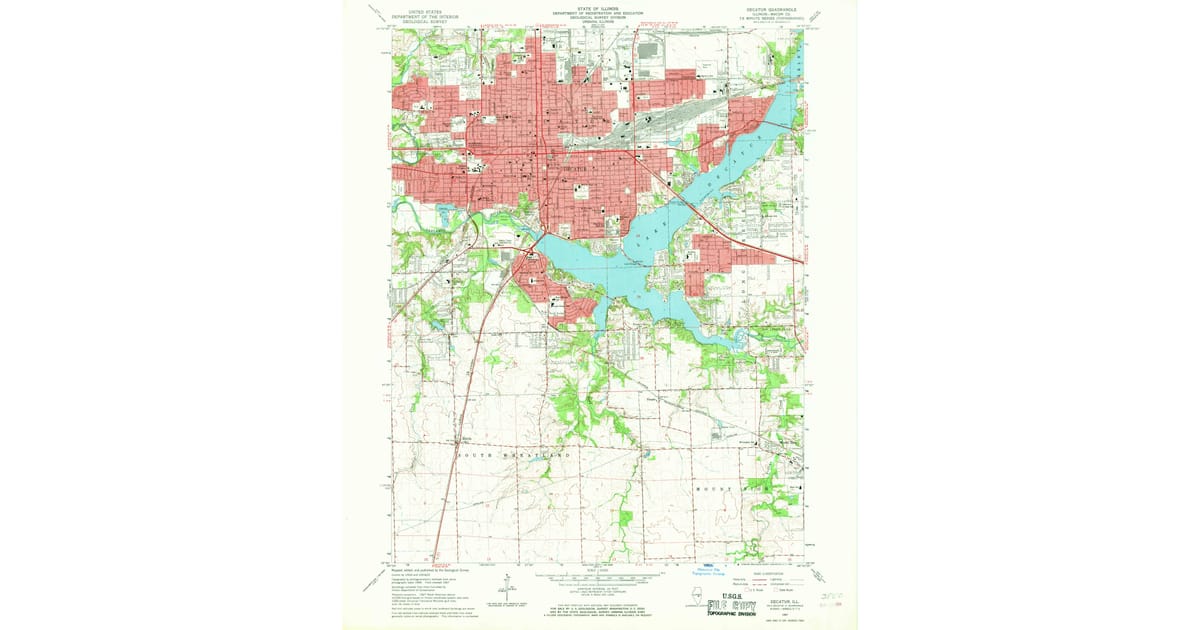 1967 Map of Decatur, IL — High-Res | Pastmaps