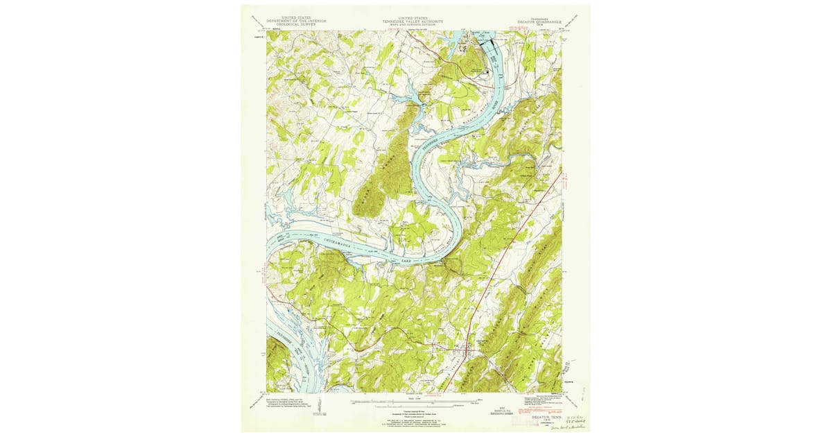 1942 Map of Decatur, TN — High-Res | Pastmaps