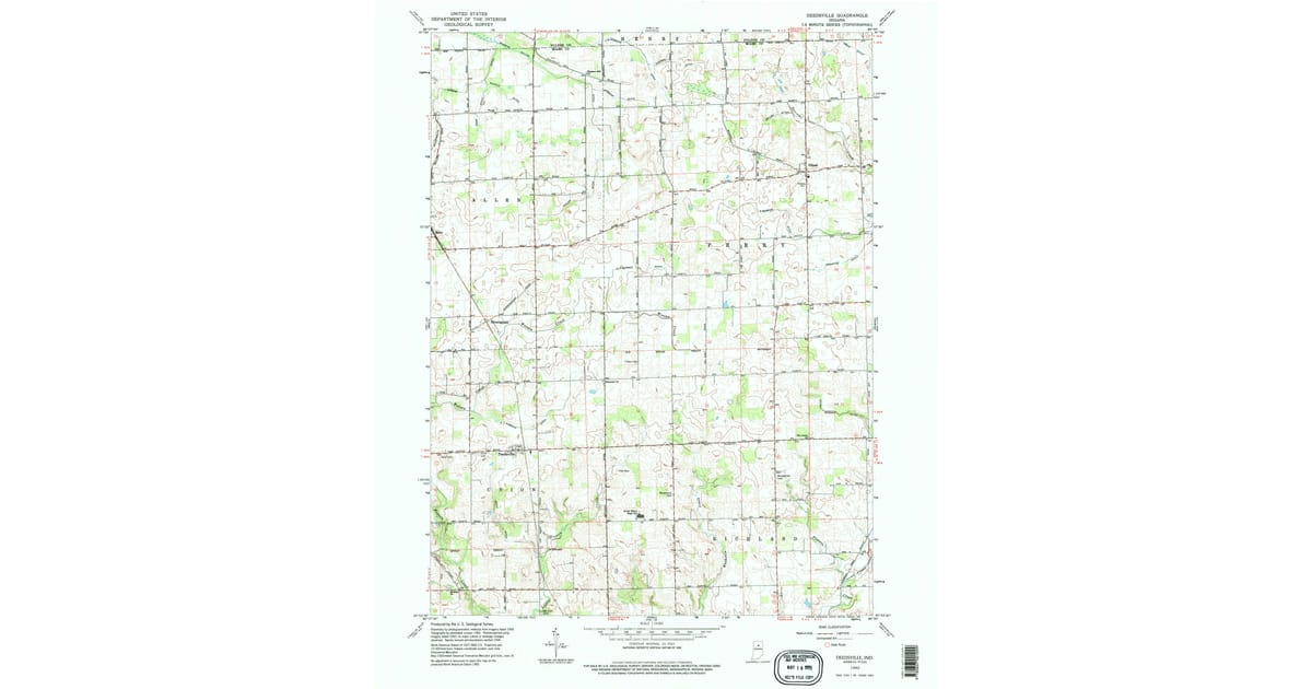 1990s Maps of Miami County, IN | Pastmaps